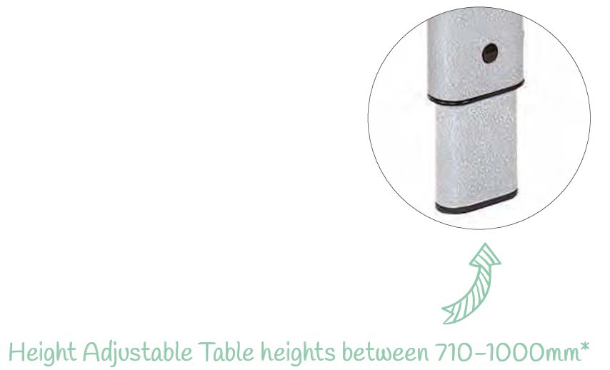 Elite Height Adjustable Table: Versatile & Durable - Rectangle