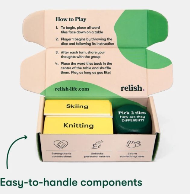 Hobbies Conversation Card Game by Relish for Dementia